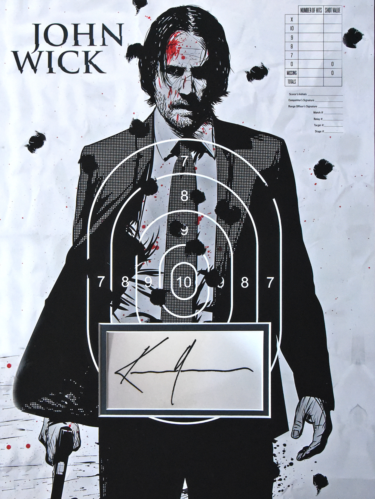 JOHN WICK 12×16 mats for KEANU REEVES autographs – NORTHCOLLECTORS