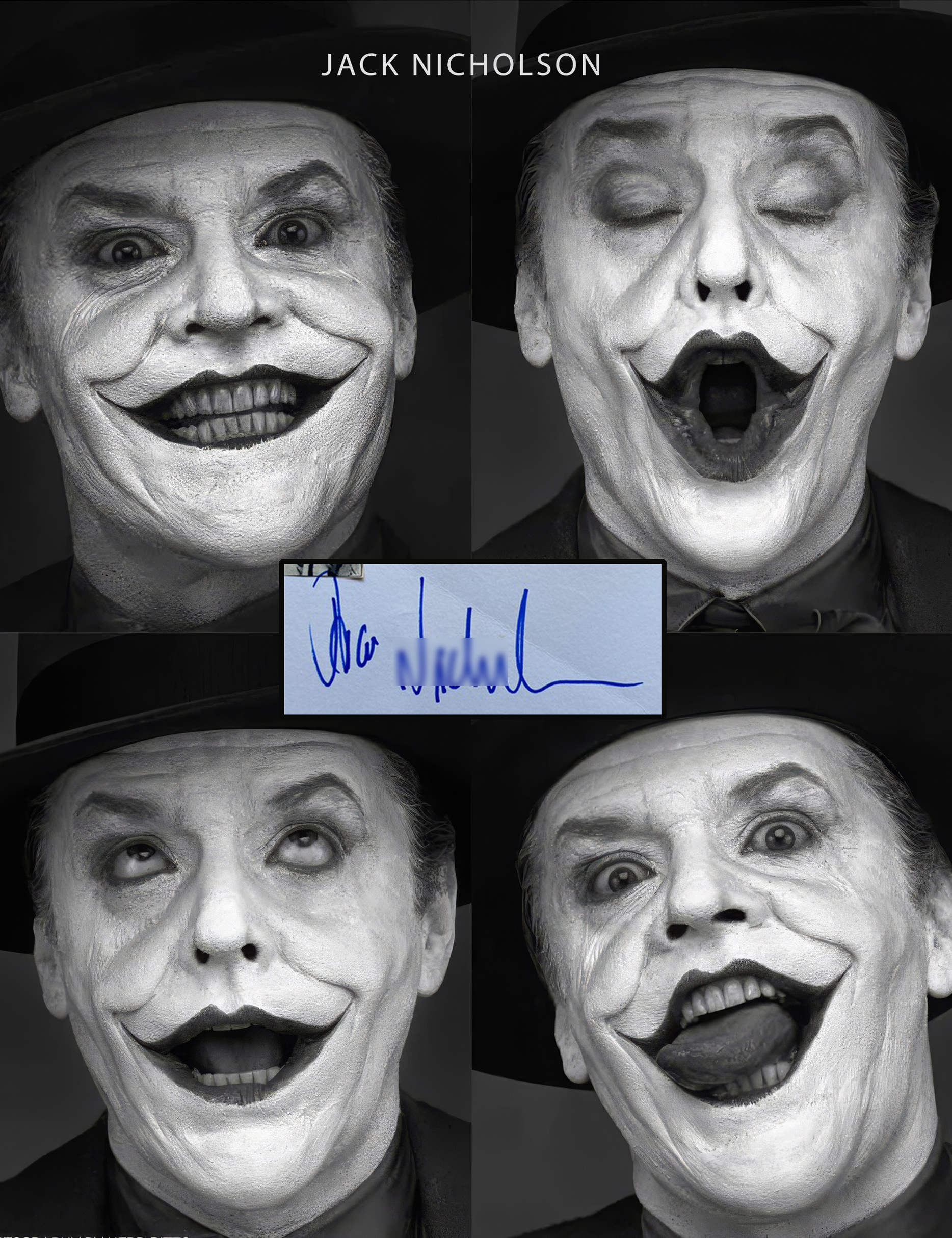 THE JOKER custom 12×16 mat designs for JACK NICHOLSON cut autograph ...