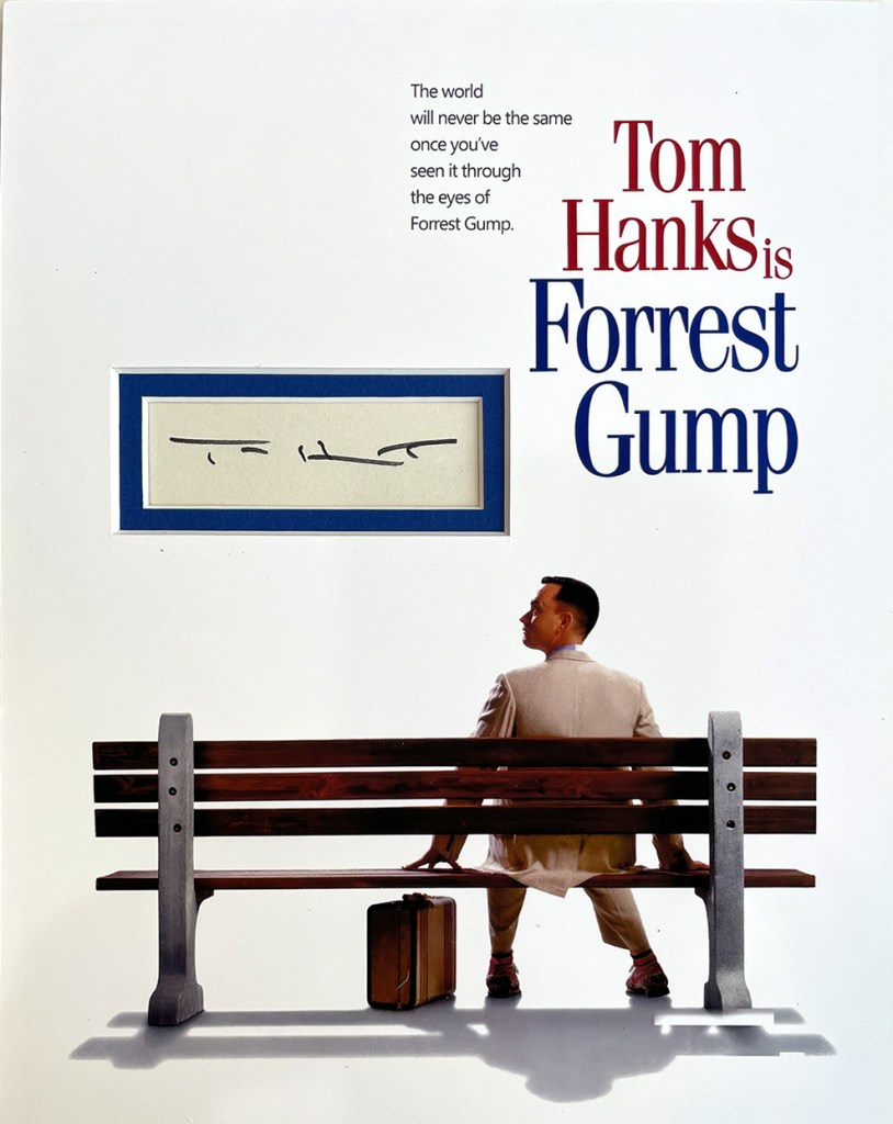 FORREST GUMP and TOY STORY custom 8×10 framed mat displays with TOM ...